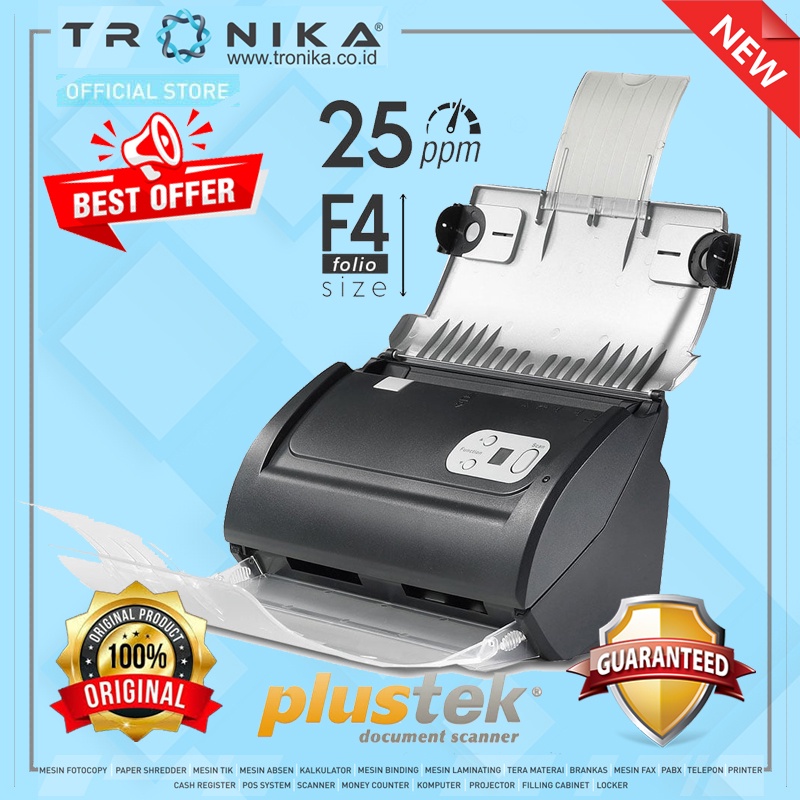 Jual SCANNER PERIKSA NILAI LJK PLUSTEK SmartOffice PS188 Automatic ...