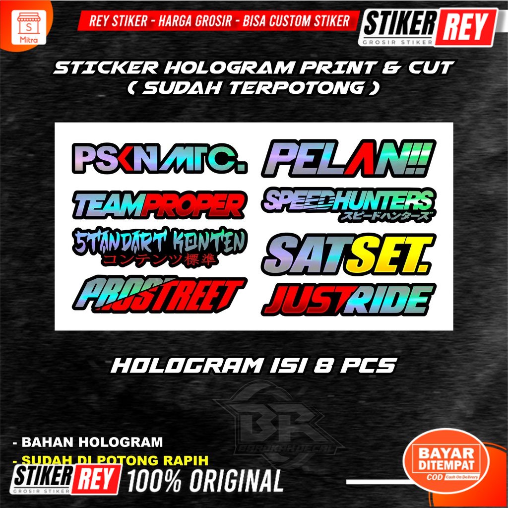 Jual Sticker Racing Print cutt Pack Stiker racing Pack stiker motor ...