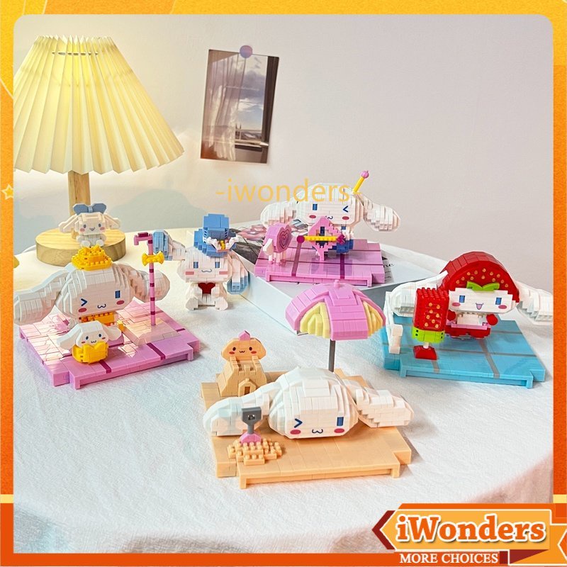 Jual Nano Blocks Cinnamoroll Love Shooting Gallery Building Blocks Queen Slide Slider Kuromi DIY ...