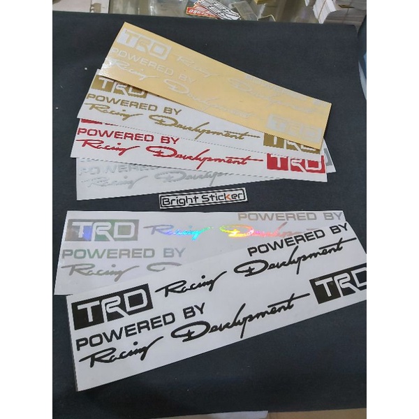 Jual STICKER TRD POWERED BY RACING DEVELOPMENT CUTTING | Shopee Indonesia