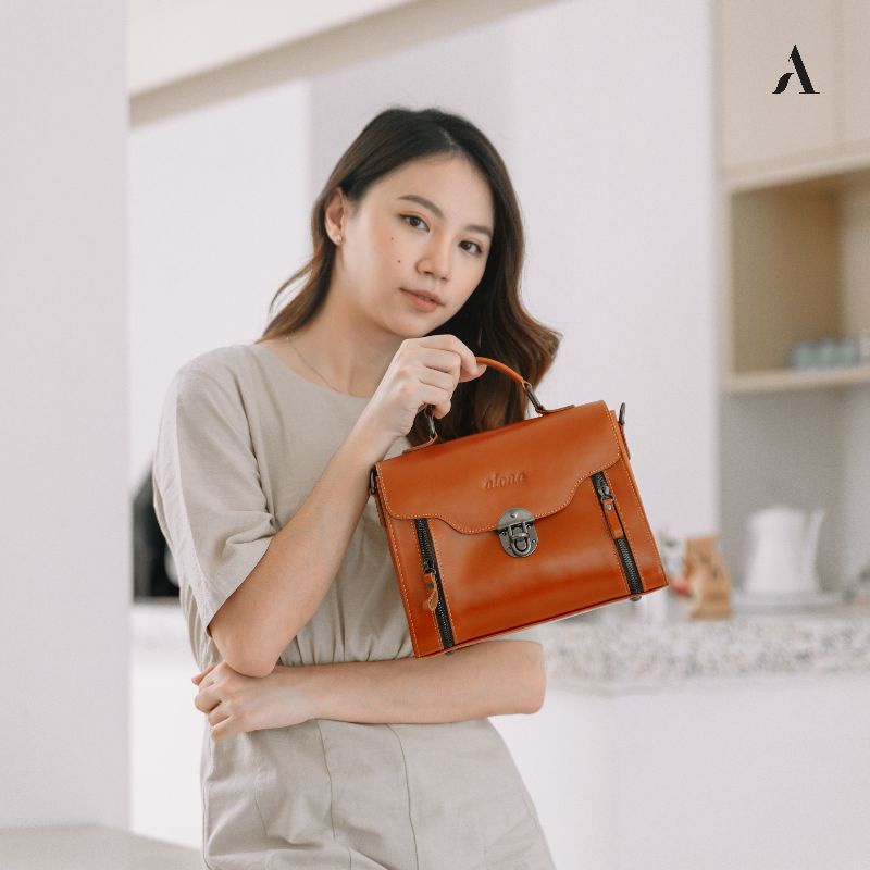 Jual TAS WANITA KULIT SAPI ASLI SHOULDER BAG ALONA AURORA/TAS SLEMPANG ...