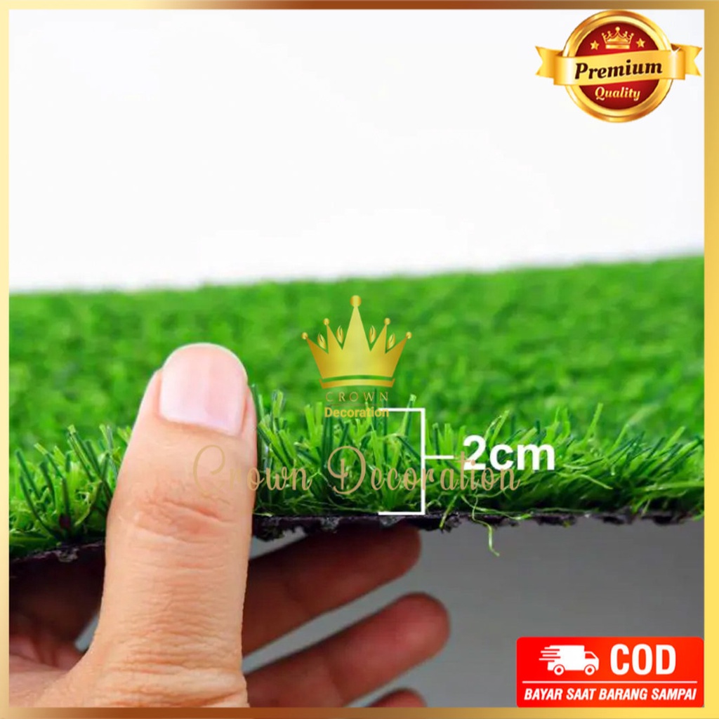 Jual Karpet Rumput Sintetis 100Cmx100Cm Swiss 3Cm Dekorasi Taman Rumput ...