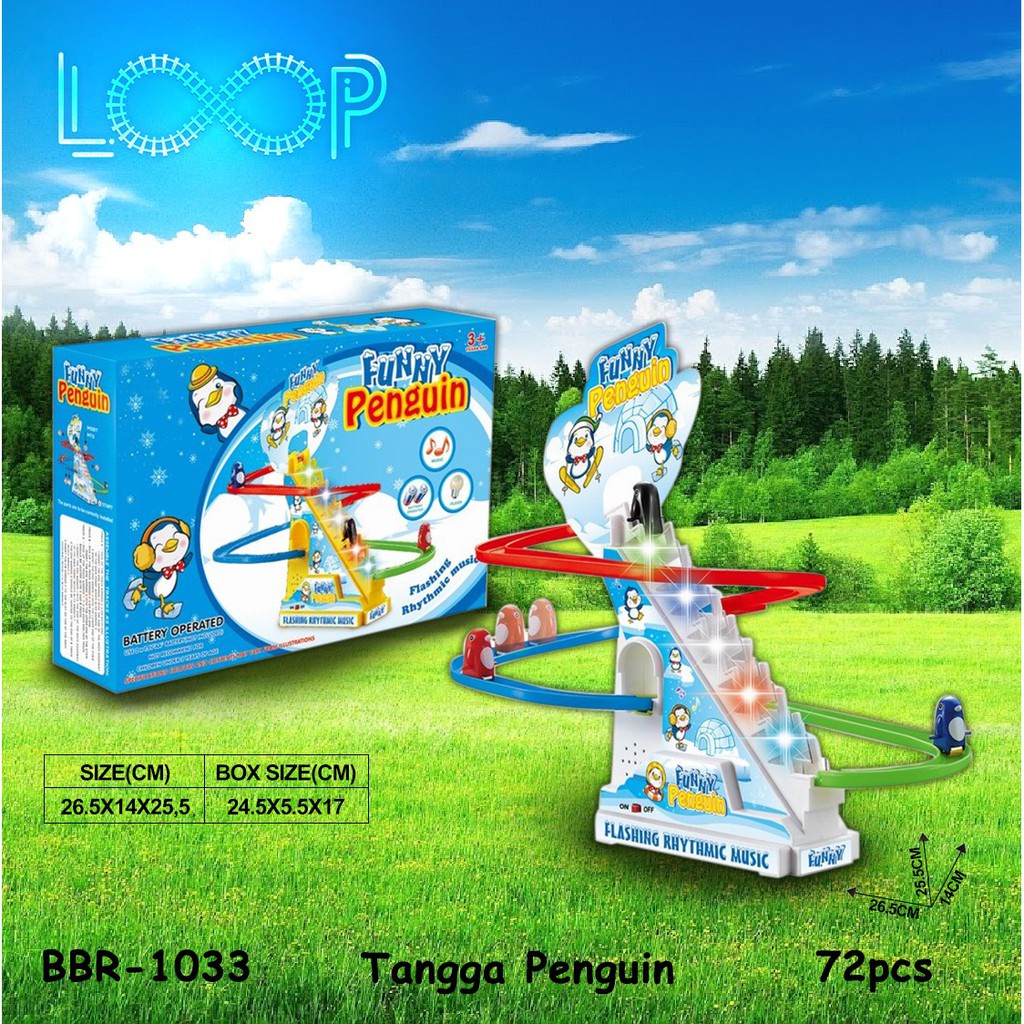 Jual Mainan Penguin Tangga Slide Seluncur Perosotan Jalur Track LOOP ...