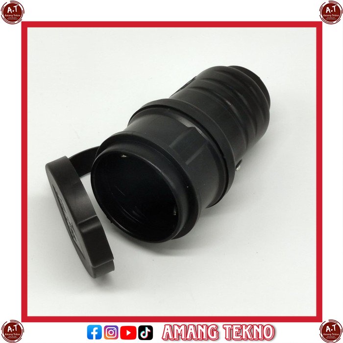 Jual MASKO STOP KONTAK ARDE WATERPROOF IP44 HITAM SNI 520 | Shopee ...