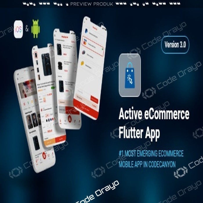 Jual Source Code Android Active eCommerce Flutter App | Shopee Indonesia
