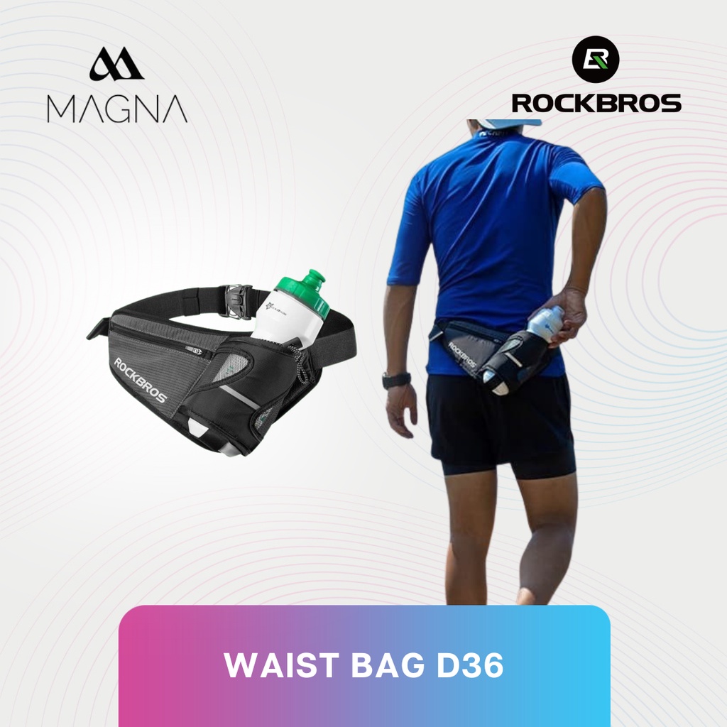 Jual Tas Pinggang Rockbros D36 Waist Bag Olah Raga Lari Sepeda Hiking ...