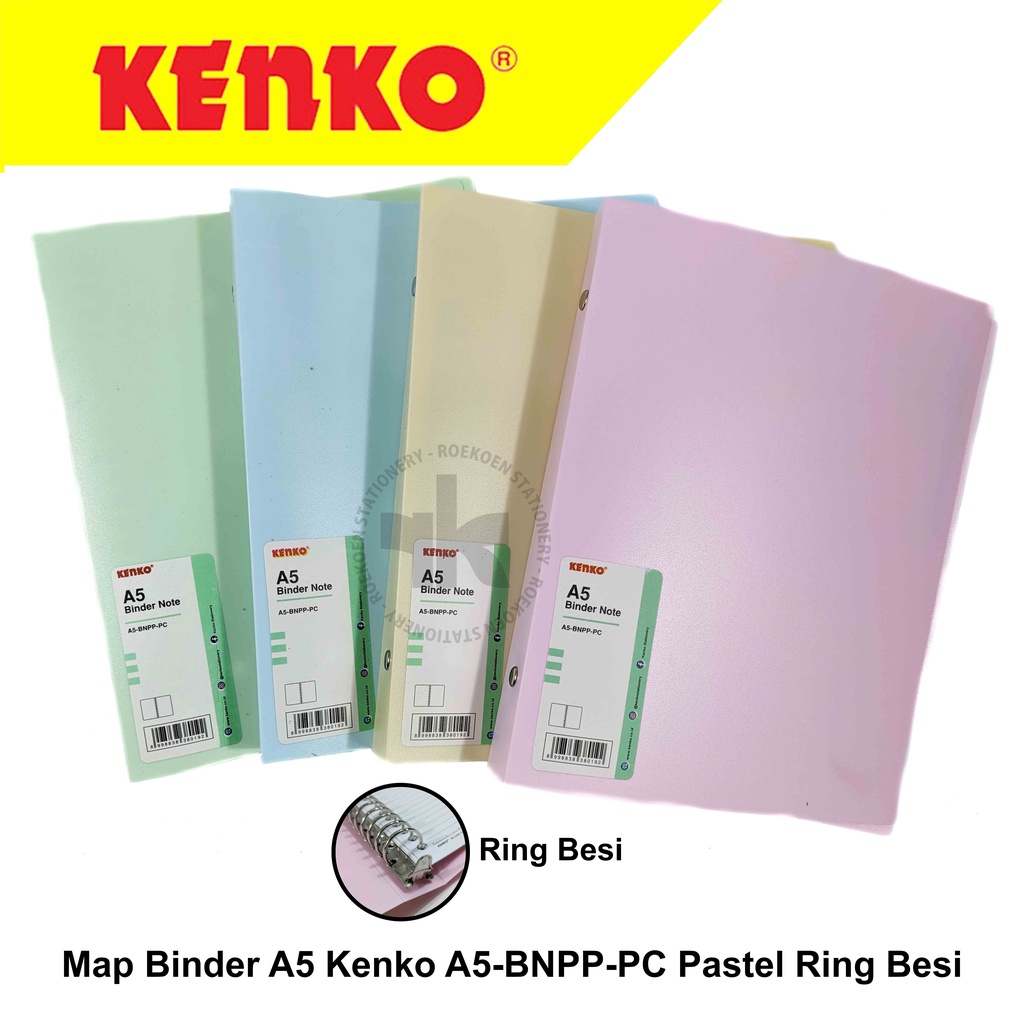 Jual Kenko Map Binder A5 Polos Color A5-BNPP Ring Besi | Shopee Indonesia