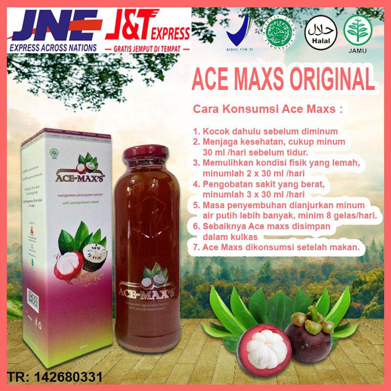 Jual Ace Maxs Max's Max extra kulit manggis 100% asli original ASLI ...