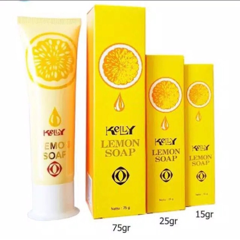 Jual Kelly Lemon Soap 75g, 25g, 15g / Sabun kelly / MURAH | Shopee ...