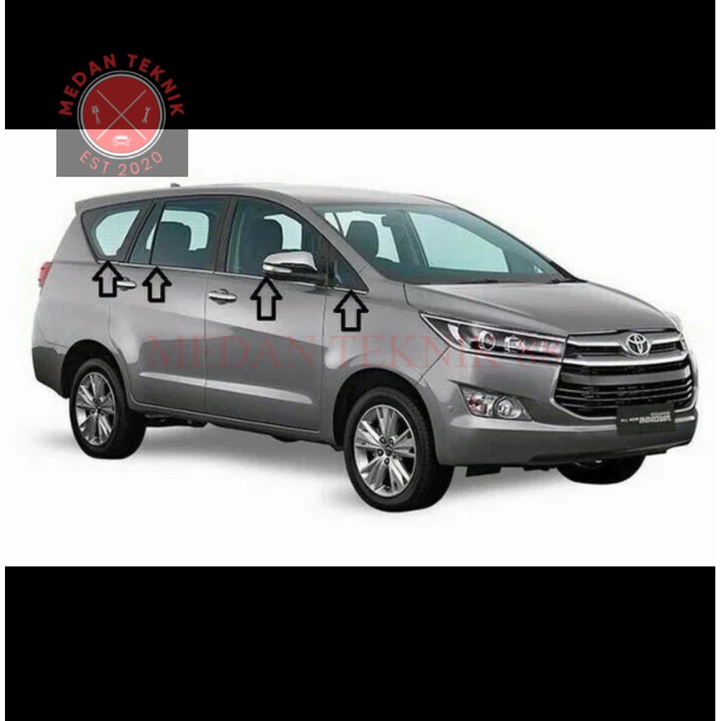 Jual MEDANTEKNIK88 lis list kaca samping PINTU toyota inova innova ...