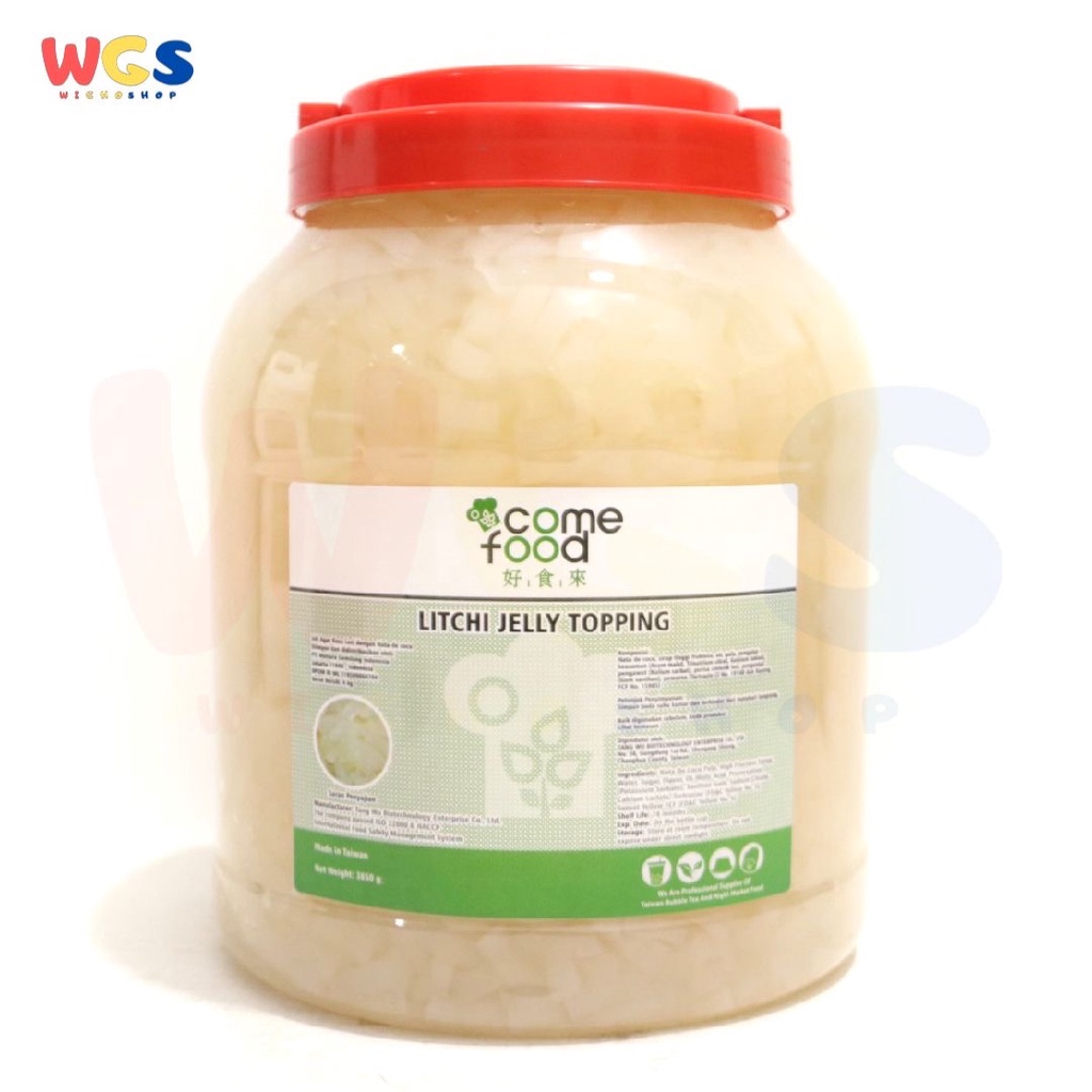 Jual Come Food Litchi Lychee Jelly Topping Bubble Tea & Boba 3850g ...