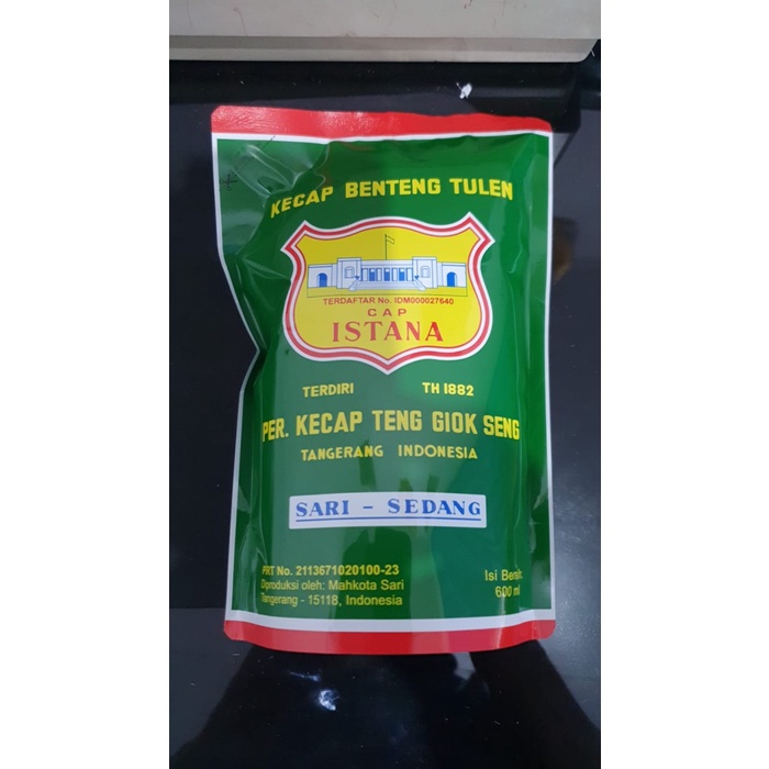 Jual Kecap Benteng Tulen Cap Istana 600 ml REFILL TERMURAH | Shopee ...