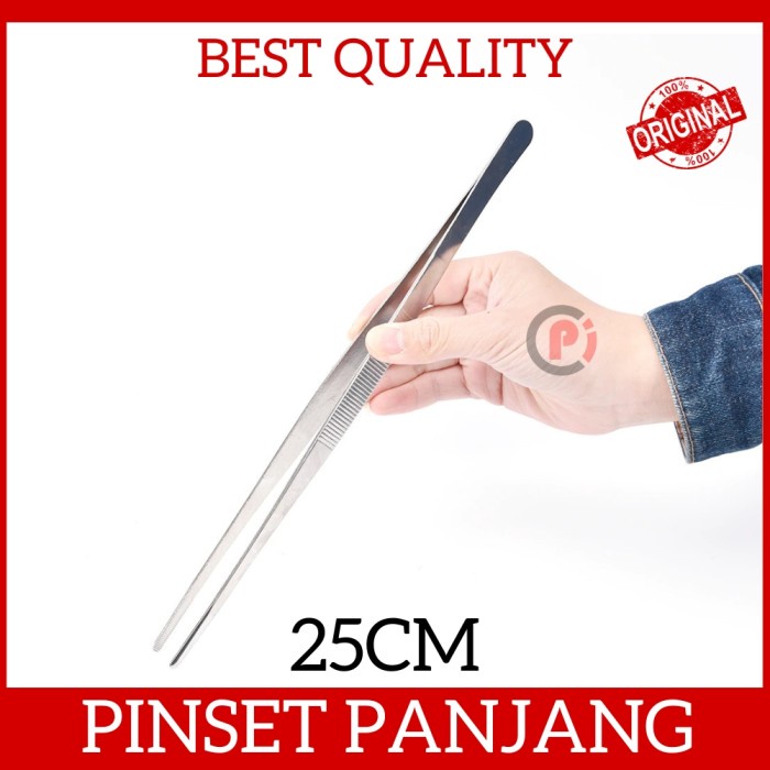 Jual Pinset Panjang Jumbo Tongs Clip Long Tweezer Model Lurus Panjang ...