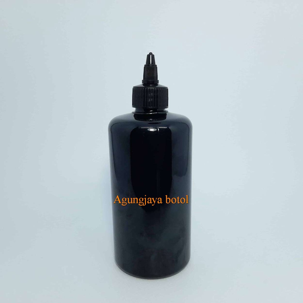 Jual Botol Pet 500 Ml Handsoap Hitam Tutup Kerucut / Botol Plastik ...