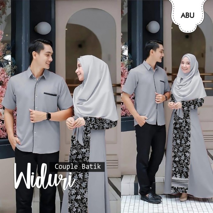 Jual Batik Sarimbit Couple Baju Lamaran Nikahan Kemeja Gamis Cp Suami ...
