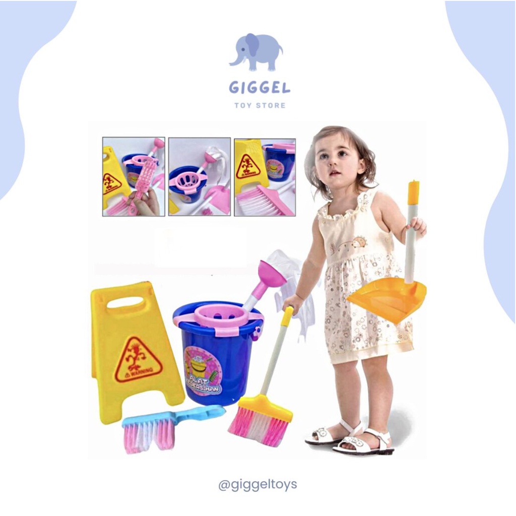 Jual [ Giggel ] Mainan EMBER SAPU PEL Little Helper / Mainan Alat ...