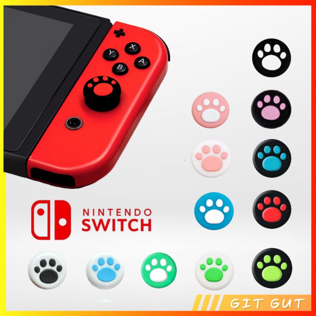 Jual Nintendo Switch Analog Thumb Grip Cat Paw - Controller Stick Cap ...