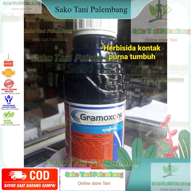 Jual GRAMOXONE 276SL Herbisida kontak Purna tumbuh Obat rumput 1 liter ...