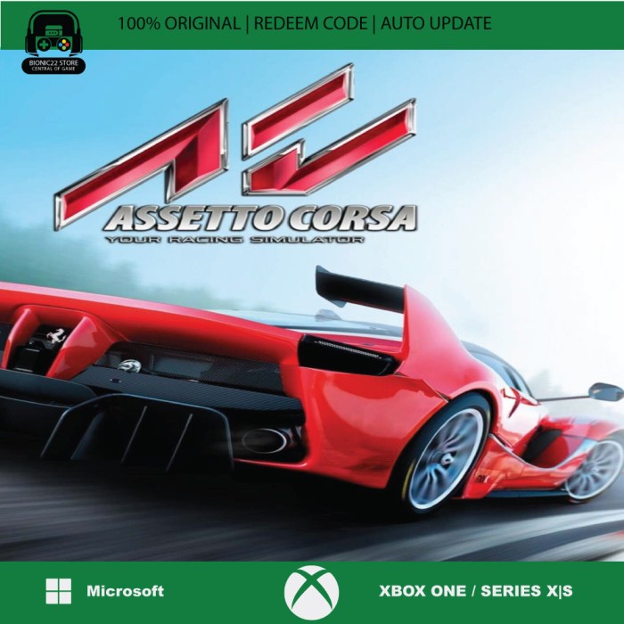 Jual assetto corsa Xbox One Series X|S Original Redeem Code Game - versi akhir | Shopee Indonesia