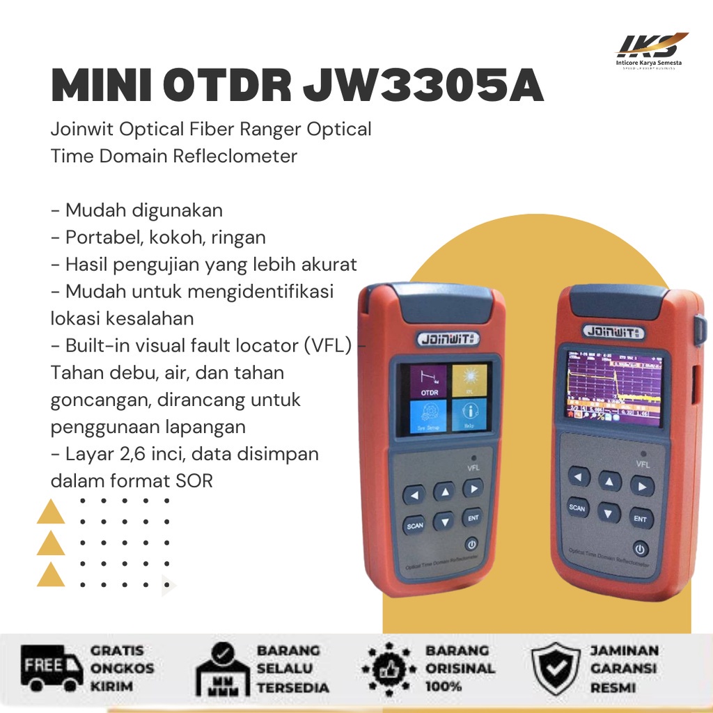 Jual Mini OTDR JW3305A Optical Time Domain Reflectometer | Shopee Indonesia