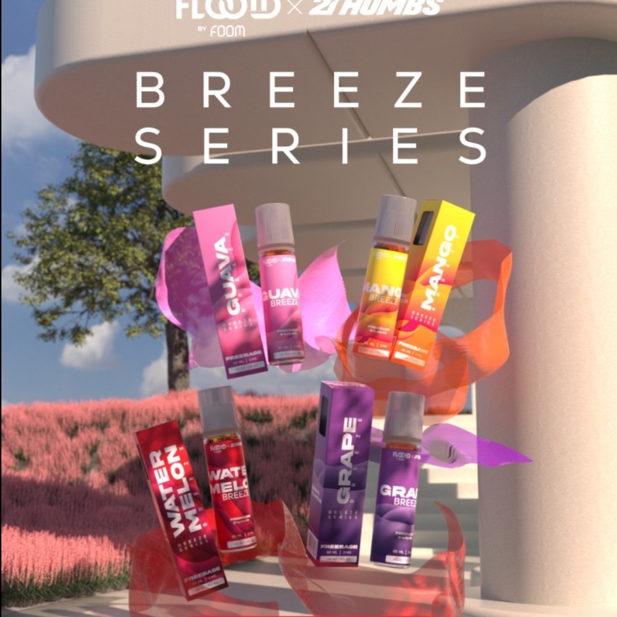 Jual FOOM BREEZE SERIES FREEBASE 60ML BY FLOODID X 2THUMBS ORIGINAL ...