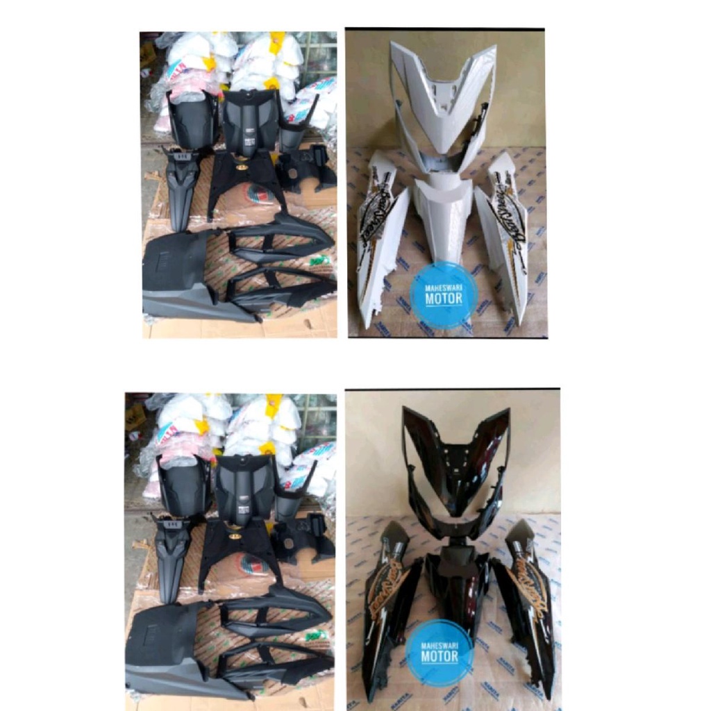 Jual Full set body kasar halus Honda beat street 2019 hitam putih ...