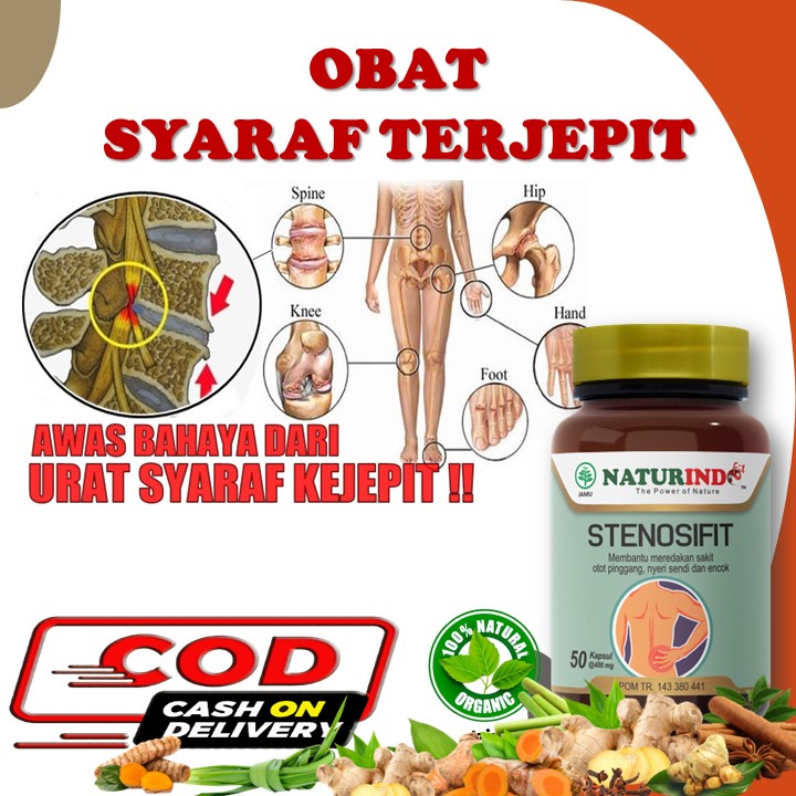 Jual Obat Saraf Kejepit Terjepit Ampuh Sakit Pinggang Nyeri Pinggang ...