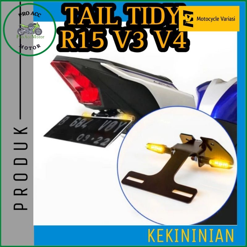Jual Tail Tidy Spakbor Belakang R15 V3 V4 Paket Lampu Sein Led Tebal ...