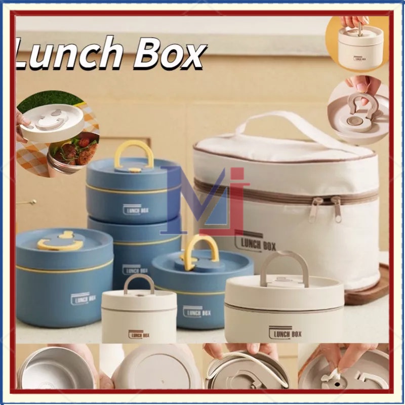 Jual 【COD】Kotak Makan Siang Bento Portable 304 Stainless Steel Kotak ...