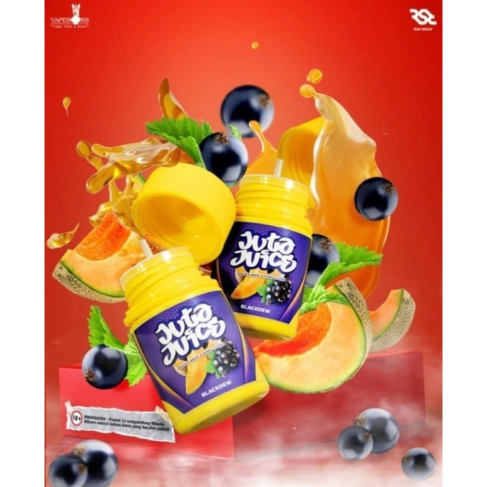 Jual LIQUID FREEBASE 60ML JUTA JUICE BLACKDEW LIQUID JUTA BLACK DEW 100 ...