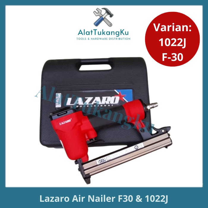 Jual Mesin Staples Air Nailer Paku Tembak Angin F30 1022J LAZARO | Shopee Indonesia