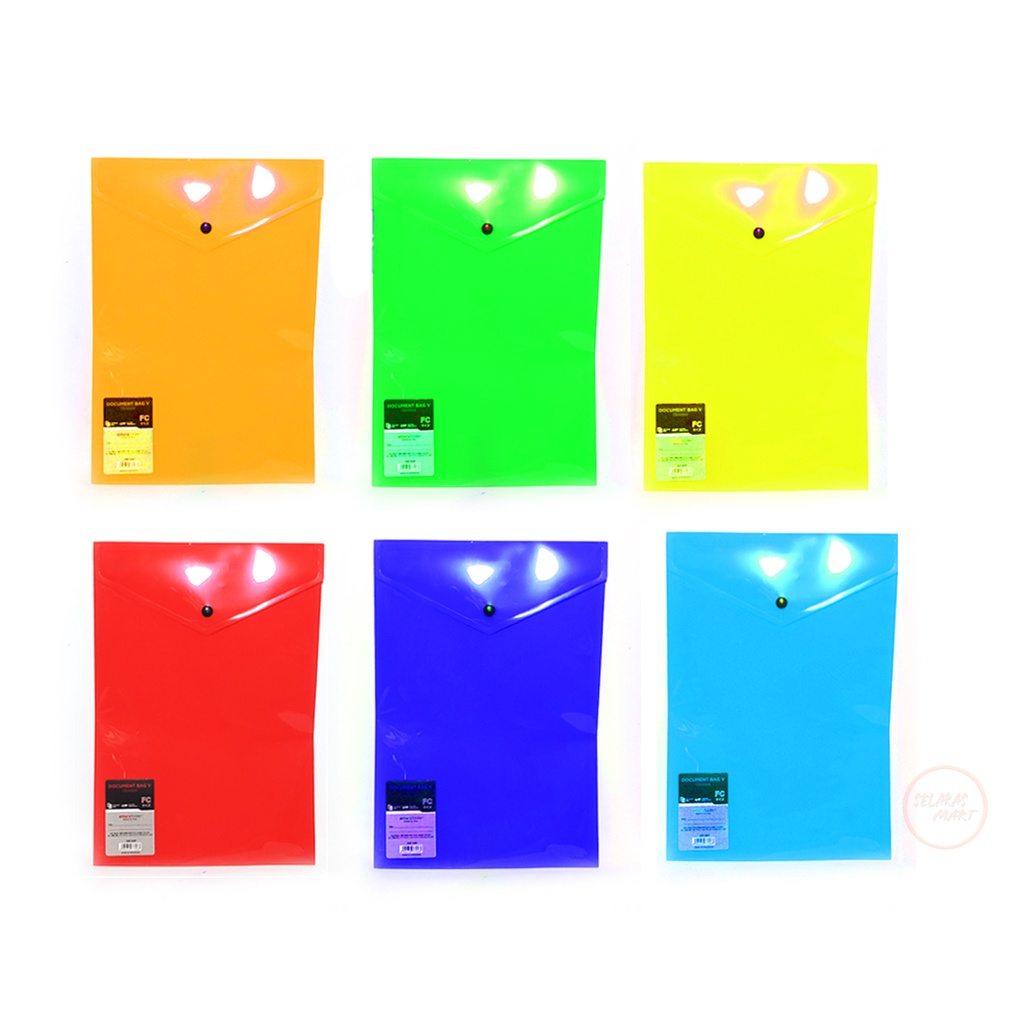 Jual INTER X FOLDER - Map Dokumen Kancing V Opaque F4 - Folio - Pcs ...