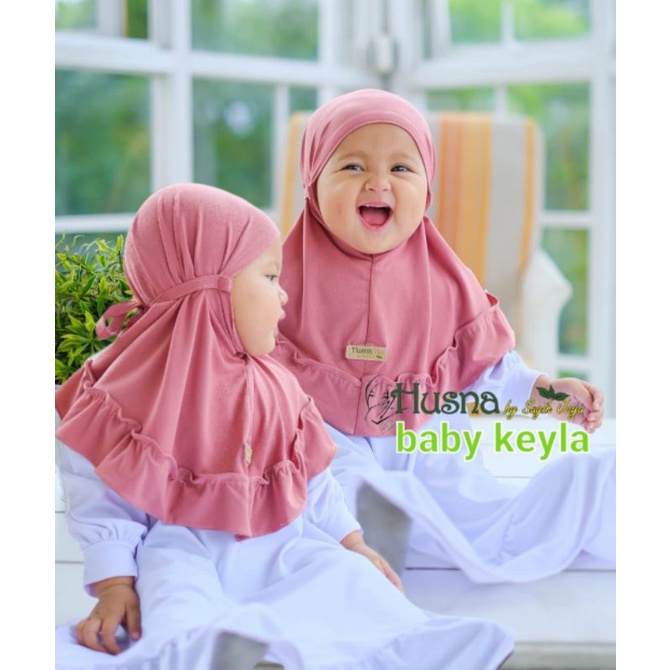 Jual Premium Hijab Baby KEYLA Jilbab Bayi 0-3tahun ORI Husna | Shopee ...