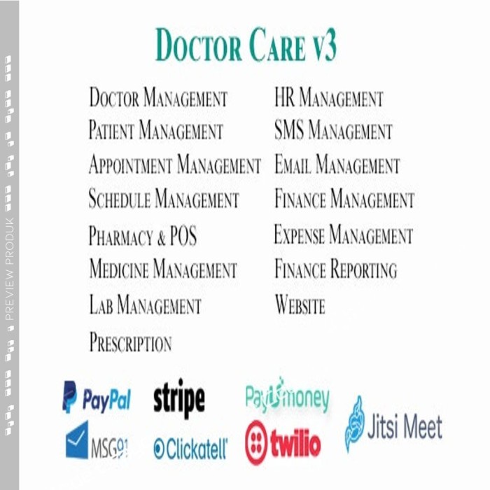 Jual Doctor Care Diagnostic Center Doctors Chamber Management System ...
