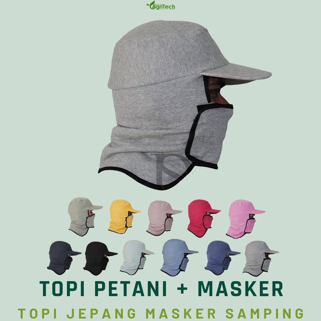 Jual TOPI PETANI / TOPI JEPANG MASKER SAMPING BAHAN ADEM DAN HALUS ...