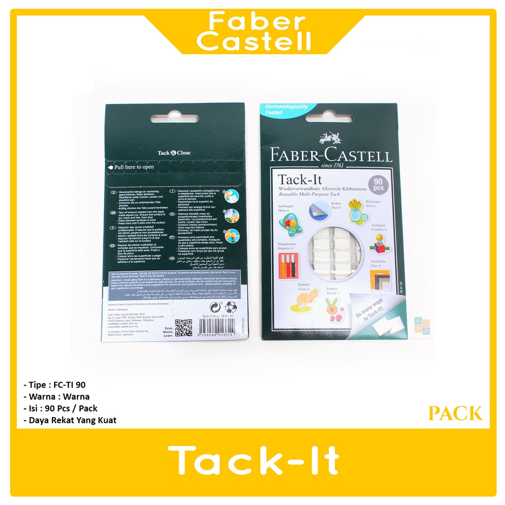 Jual FABER CASTELL Tack It 50gr Lem Tempel - Pad | Shopee Indonesia