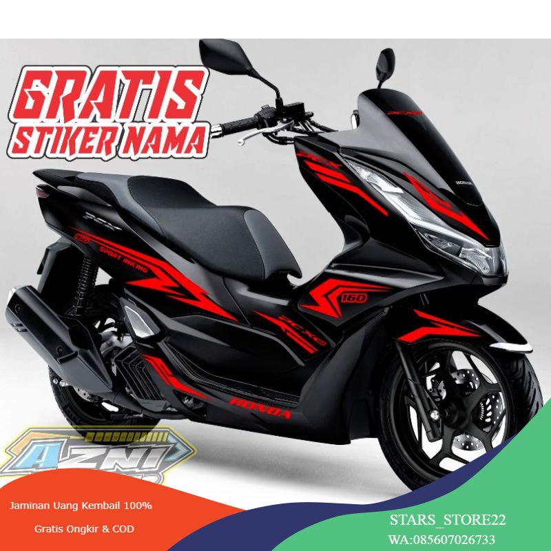 Jual (PREMIUM) CUTTING STIKER HONDA PCX 160 PCX 150 DESAIN 2023 ...