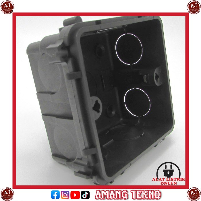 Jual MASKO Inbowdus IB/ Inbodus/ Inbow Dus/ Kotak Saklar Segi Hitam ...