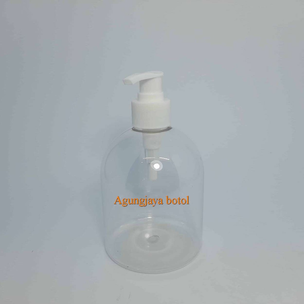Jual Botol Pet 500 Ml Oval Natural Tutup Pump Lotion Neck 28 / Botol ...