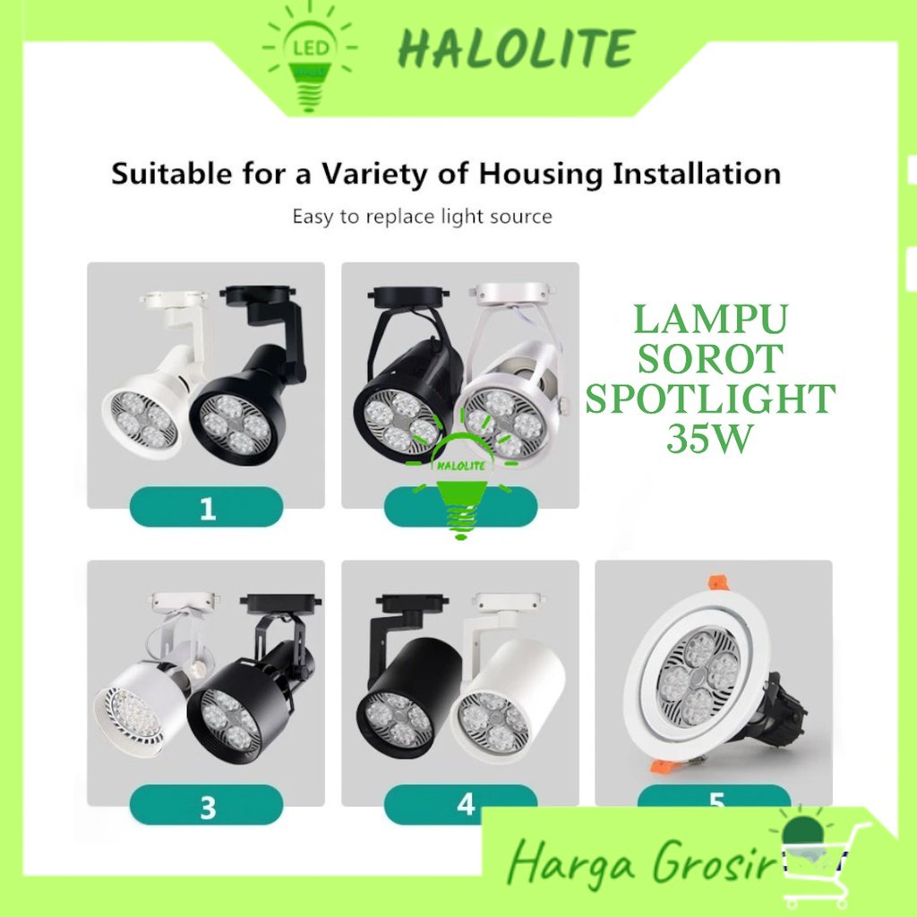 Jual Lampu Spotlight 35W LED PAR 30 sorot 35 w watt fitting E27 ULIR ...