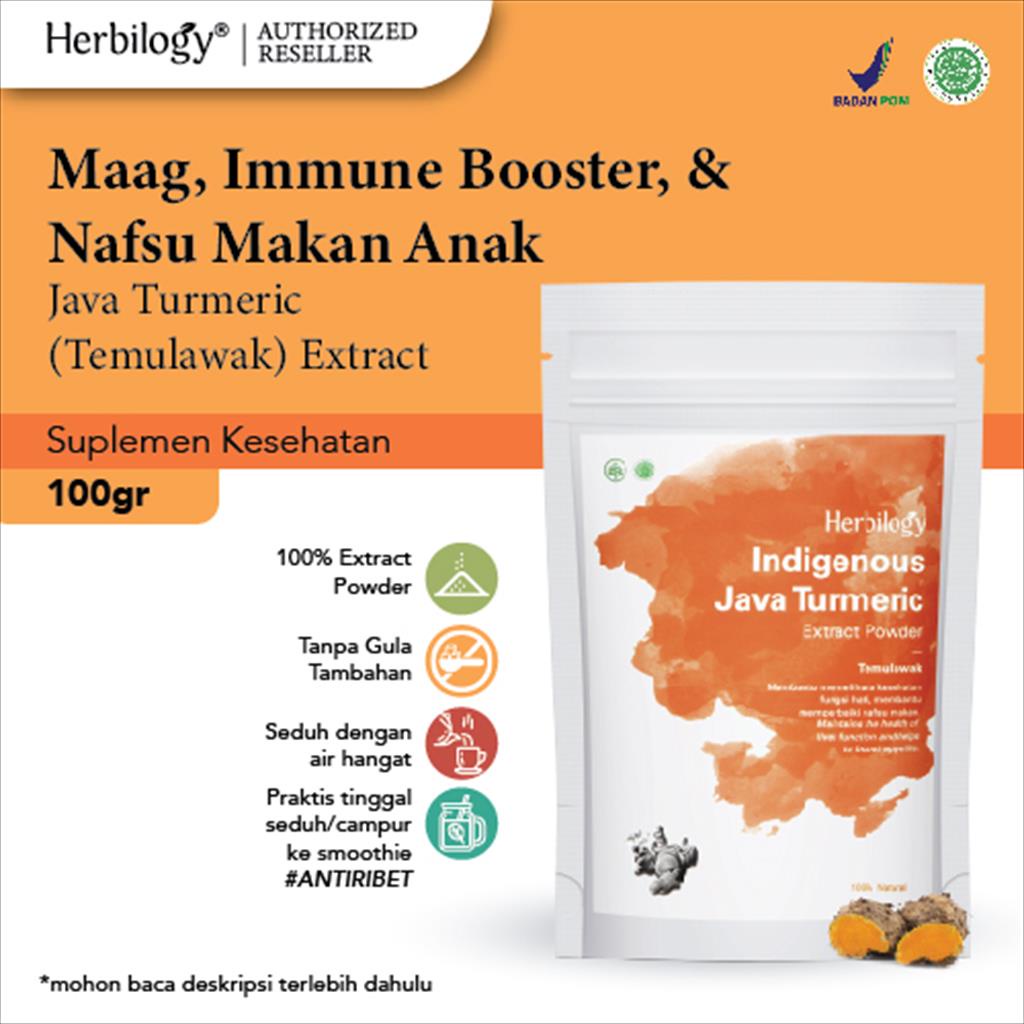 Jual Herbilogy Indigenous Java Turmeric Extract Powder Temulawak Bubuk ...