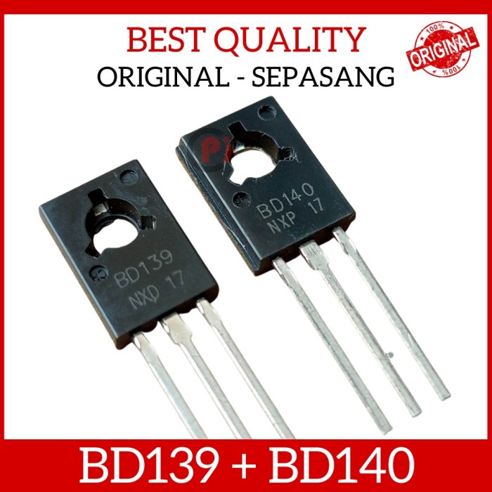 Jual ORIGINAL Transistor Set Sepasang BD139 BD140 BD 139 140 NPN PNP ...