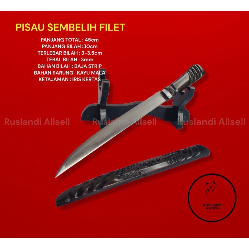 Jual PISAU SEMBELIH SUPER TAJAM ASLI / PISAU FILET | Shopee Indonesia