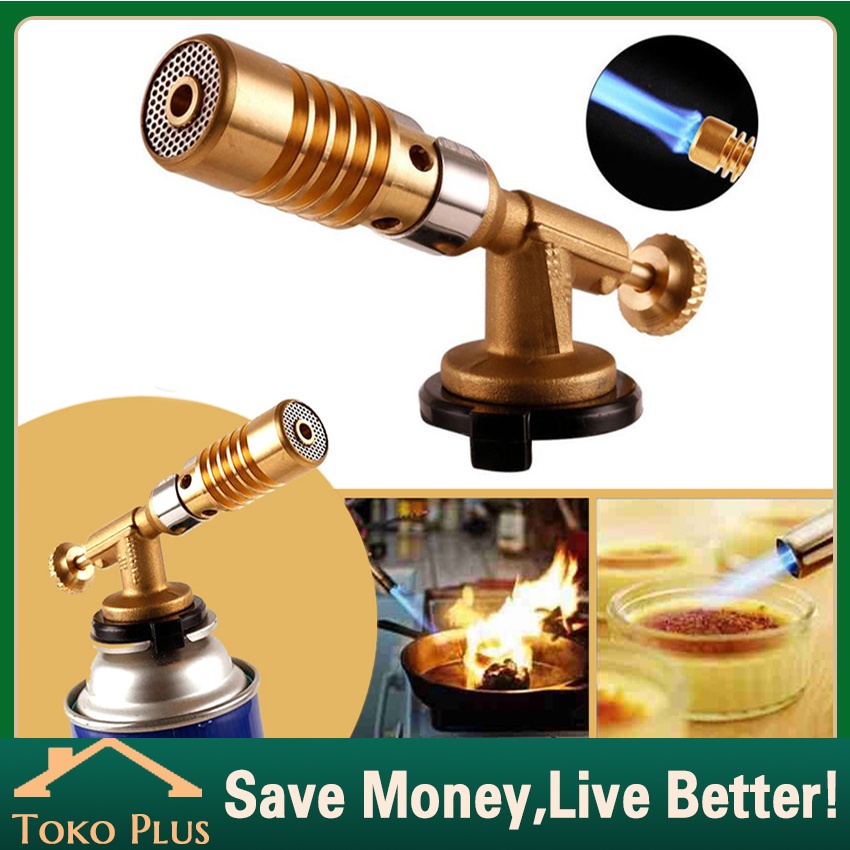 Jual Gas Torch Flame Gun Blow Torch Portable Kepala Las Manual Full Kuningan | Shopee Indonesia
