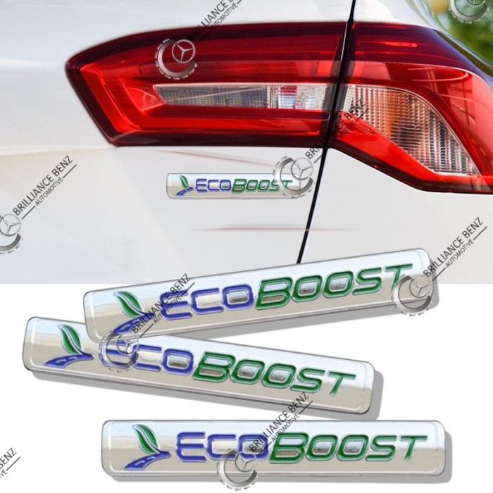 Jual EMBLEM FORD ECOBOOST EMBLEM METAL FORD FIESTA ECOSPORT F150 14X2CM ...