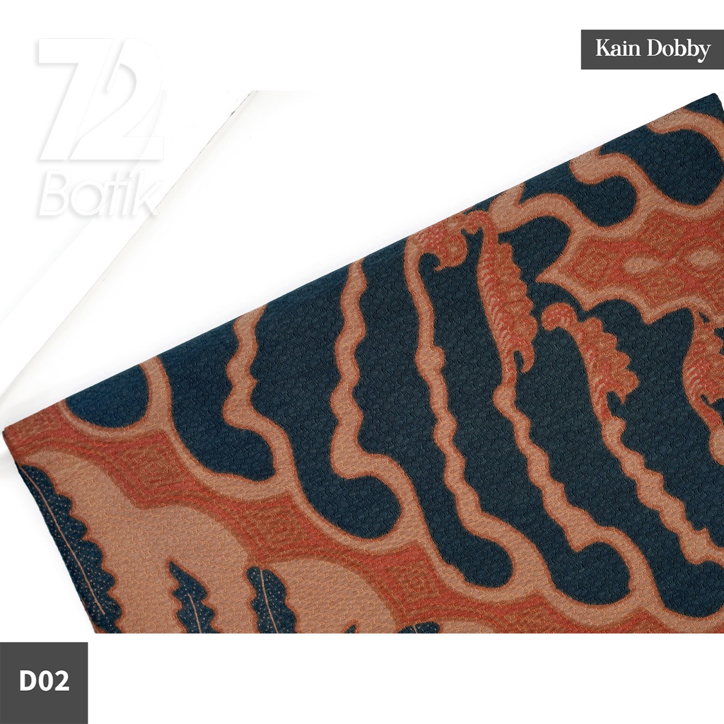 Jual KAIN BATIK PREMIUM Dobby Motif Kawung Kelabang Warna Biru Dongker ...