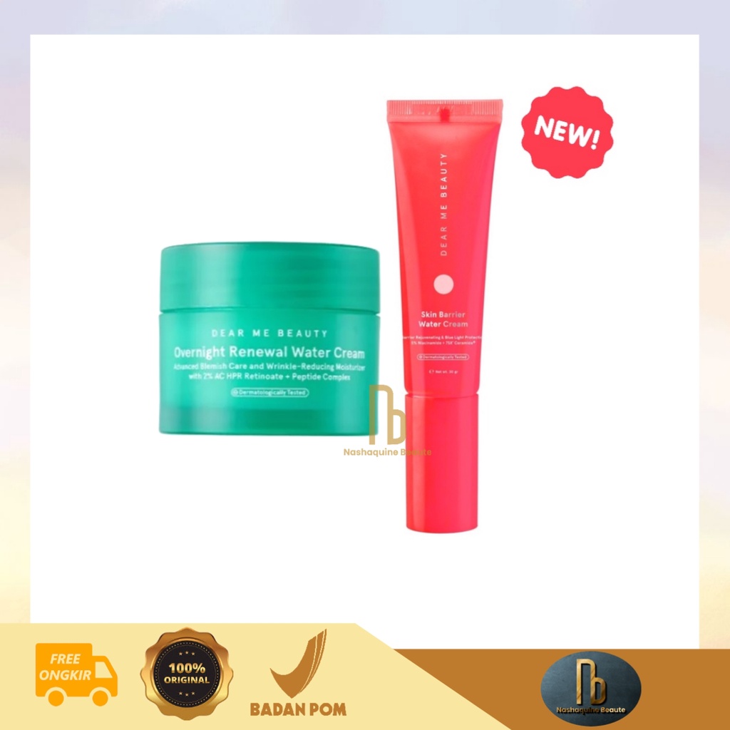 Jual Dear Me Beauty Skin Barrier Water Cream - Overnight Renewal Water ...