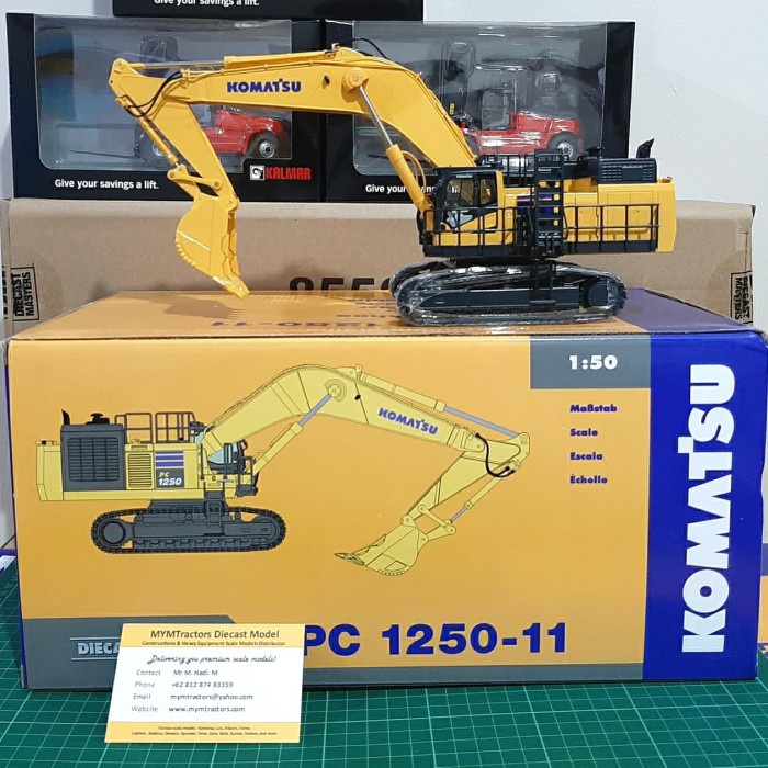 Jual RWF Diecast Miniatur Alat Berat Komatsu PC1250 -11 Standard Bucket (1:50) Koleksi | Shopee ...