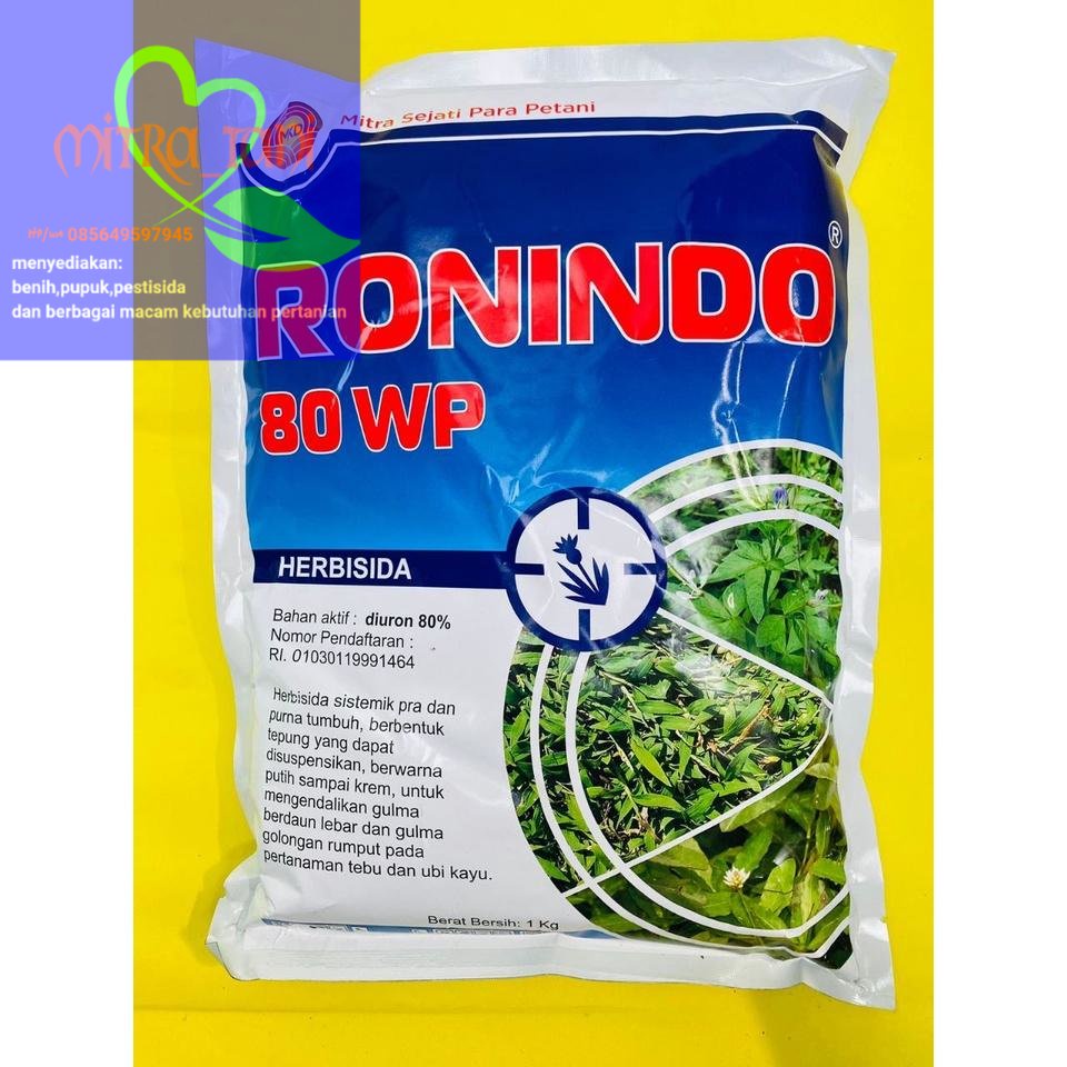 Jual Herbisida sistemik selektif diuron RONINDO 80WP kemasan 1kg ...
