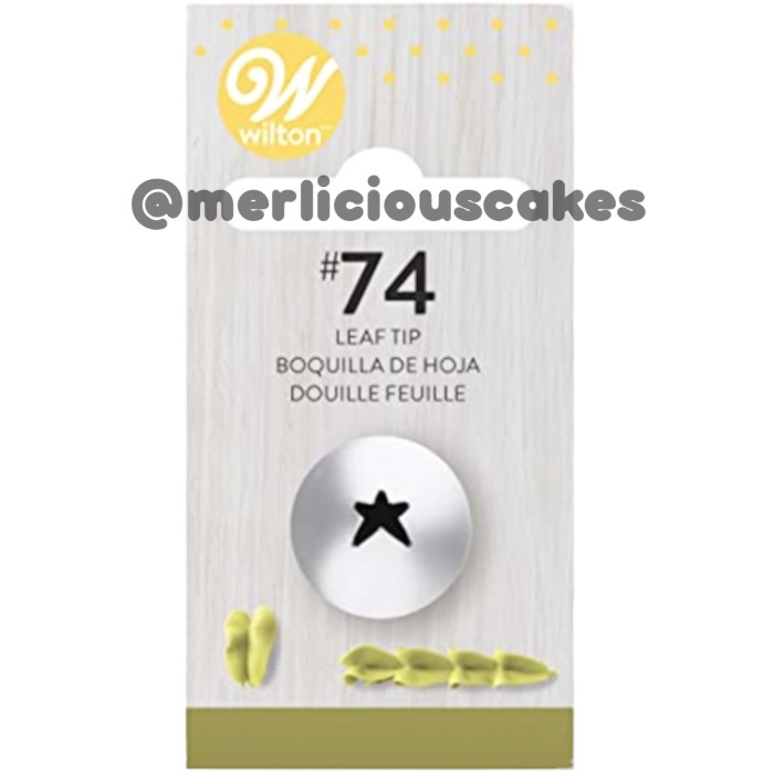 Jual Wilton Leaf Daun Tip Spuit No 74 Piping Tip Original | Shopee ...